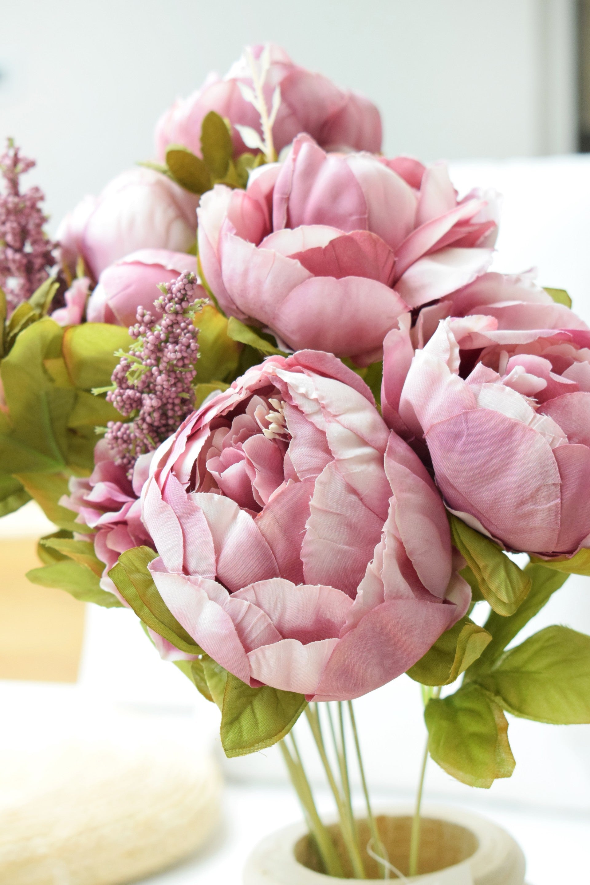 RAMO PEONIAS - ROSA DIOR